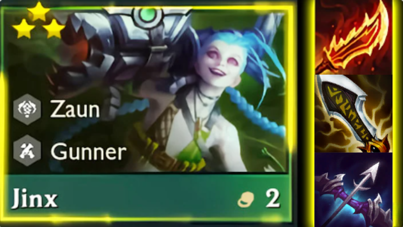 Lên đồ Jinx DTCL Mùa 9.5, đội hình Jinx mạnh nhất và cách chơi