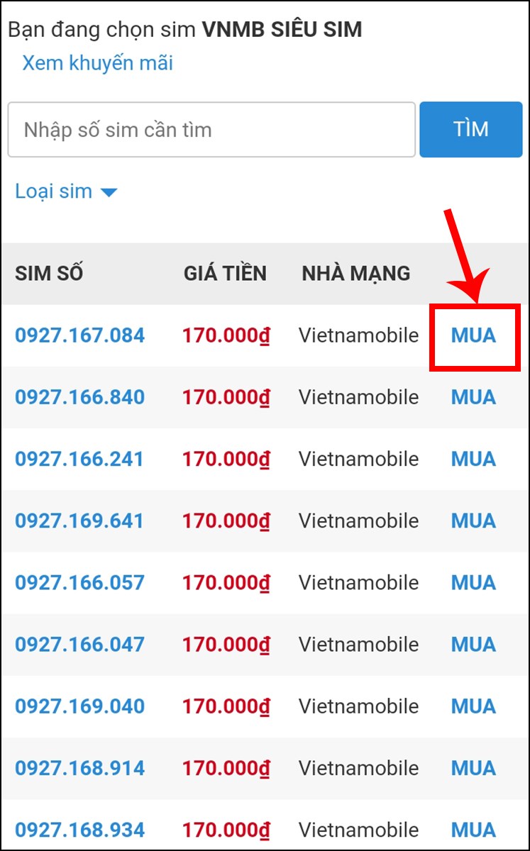 Cách mua sim, đăng ký gói siêu sim Vietnamobile 5GB/ngày, miễn phí gọi