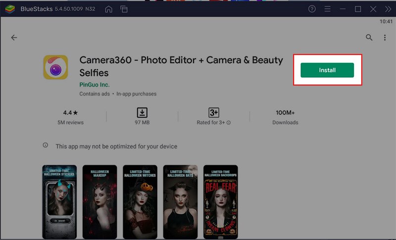 Cách tải Camera360 về máy tính, PC nhanh, đơn giản, chi tiết