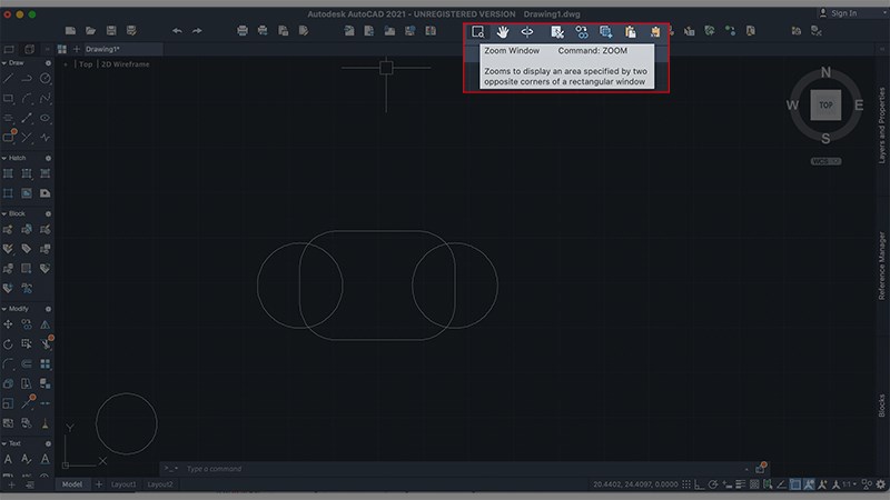 Cách dùng lệnh Zoom, Pan phóng to, thu nhỏ trong CAD chi tiết