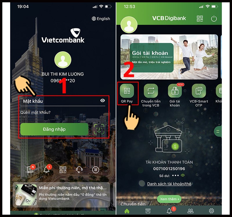 Cách quét mã QR rút tiền Vietcombank trong vài bước đơn giản