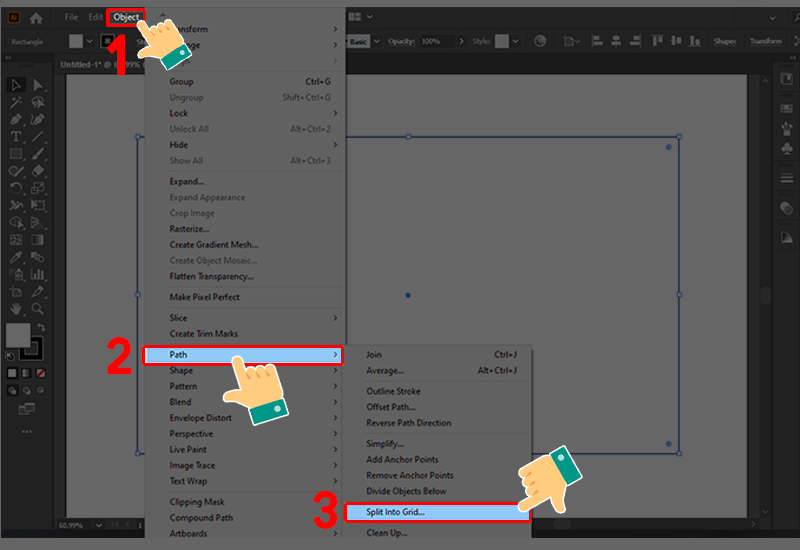 Cách tạo bảng trong Adobe Illustrator đơn giản, dễ dàng