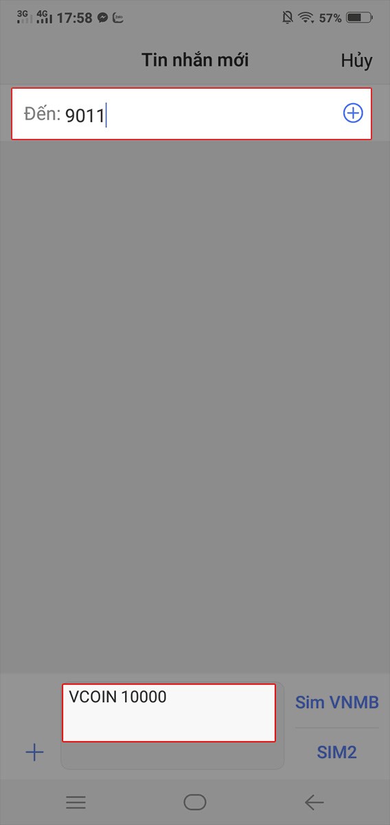 Cách mua mã thẻ Vcoin bằng SMS VinaPhone rẻ, nhanh, đơn giản nhất