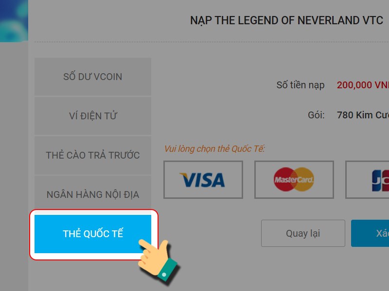 5 cách nạp The Legend of Neverland VTC Game đơn giản, dễ thực hiện