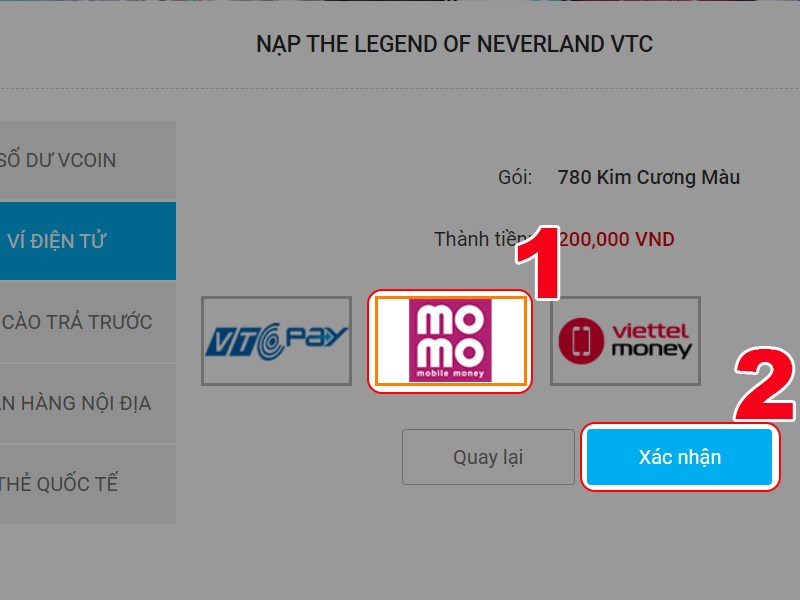 5 cách nạp The Legend of Neverland VTC Game đơn giản, dễ thực hiện