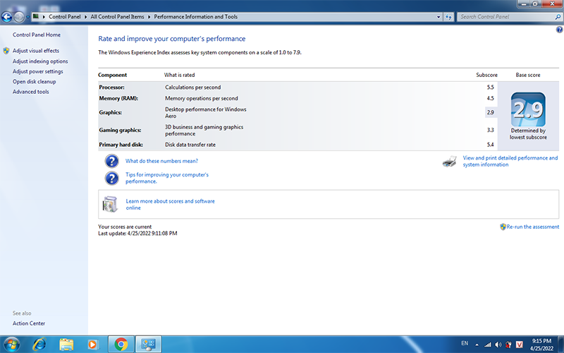 Hướng dẫn cách sử dụng Windows Experience Index chi tiết, dễ làm