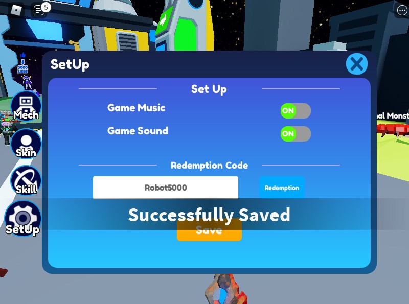 Code Mecha Simulator tháng 2024, cách nhập code nhận QUÀ KHỦNG