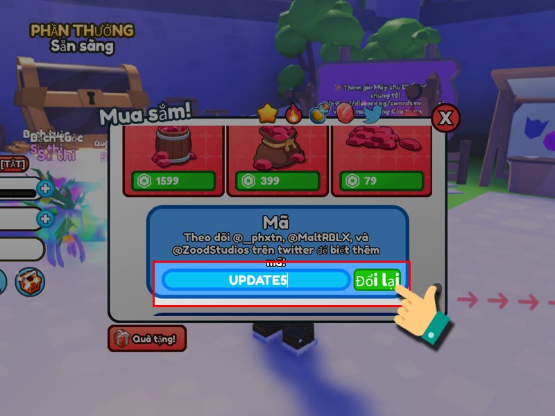 Code Sword Simulator mới nhất 10/2024, hướng dẫn nhập code