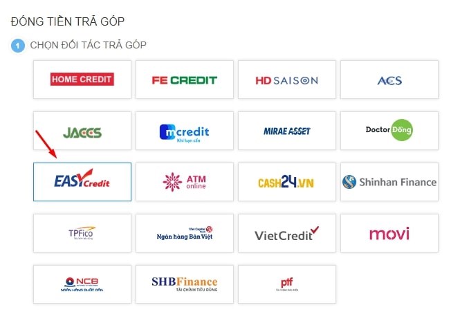 Hướng dẫn 3 cách thanh toán trả góp Easy Credit nhanh chóng, đơn giản