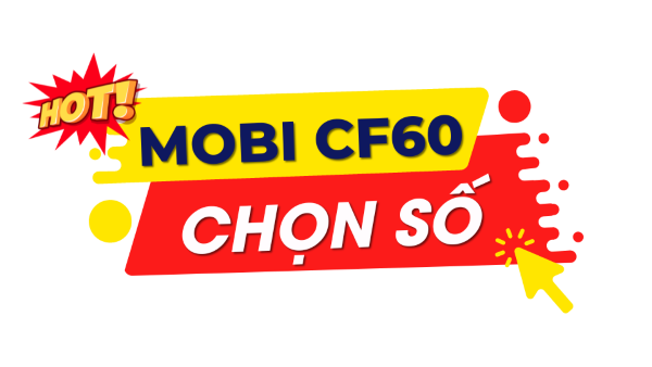 Mobi CF60: Chỉ 60k/tháng, có ngay 60GB data, gọi miễn phí