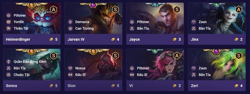 Cách chơi đội hình Piltover DTCL Mùa 9 chi tiết và đầy đủ nhất