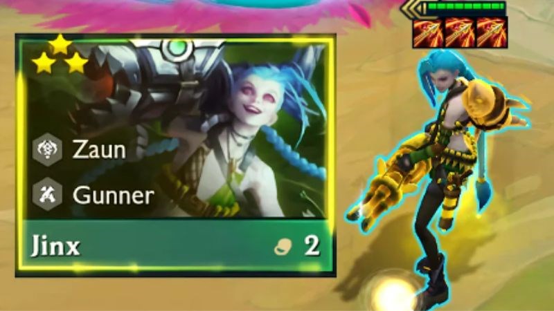 Cách chơi đội hình Jinx carry DTCL Mùa 9 đầy đủ và chi tiết nhất