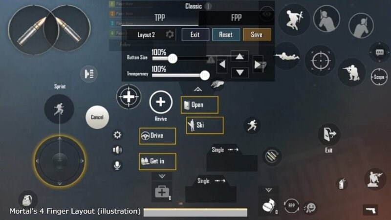 Cách setting 4 ngón PUBG Mobile như game thủ chuyên nghiệp