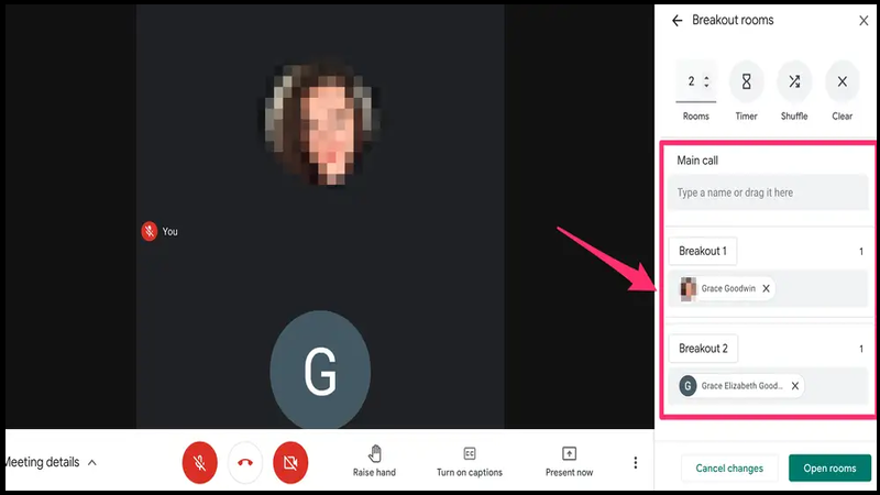 Cách chia nhóm Breakout Room trong Google Meet đơn giản