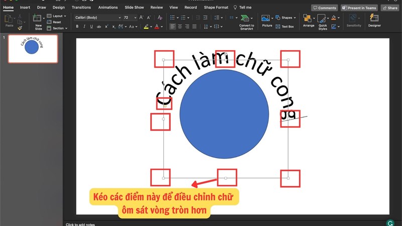 Cách Làm Chữ Cong Uốn Lượn Trong Powerpoint Cực Thú Vị 