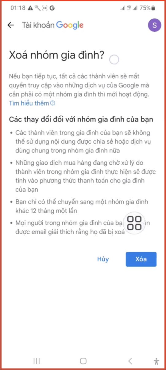 Cách tắt và xoá quyền kiểm soát của cha mẹ trên Google Family Link