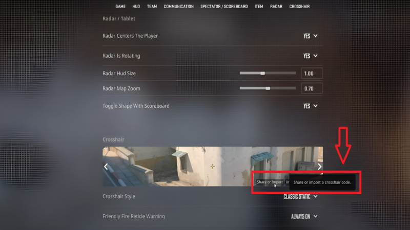 Tổng hợp code Crosshair (tâm ngắm) Counter-Strike 2 của các game thủ