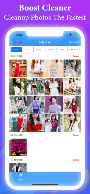 Boost Cleaner: Dọn dẹp hình ảnh, danh bạ, video cho iPhone
