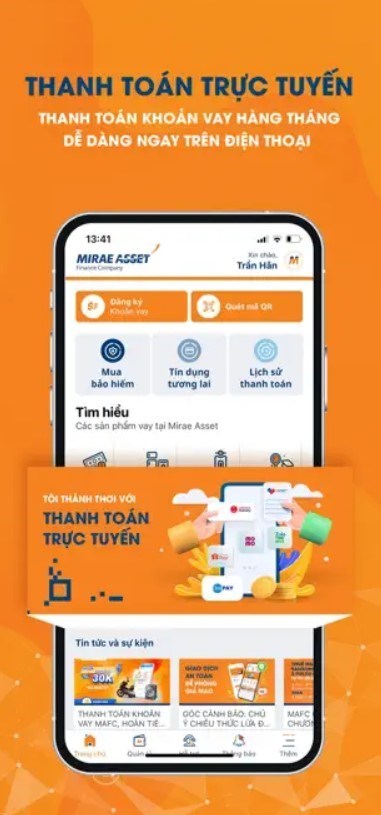 My Finance - Ứng dụng theo dõi khoản vay và thanh toán của Mirae Asset