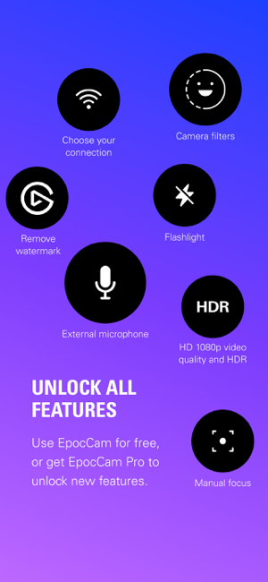 EpocCam Webcam: Ứng dụng camera cho Mac và PC