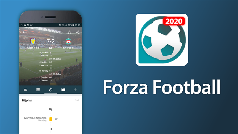 Forza Football - Ứng dụng xem kết quả tỷ số bóng đá trực tiếp