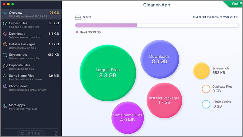 Cleaner App - Phần mềm dọn dẹp, tối ưu hóa hệ thống trên MacBook