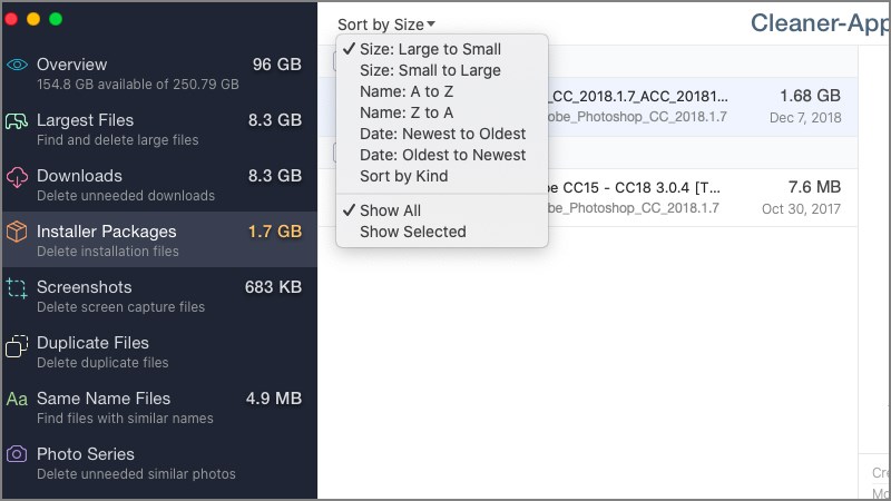 Cleaner App - Phần mềm dọn dẹp, tối ưu hóa hệ thống trên MacBook