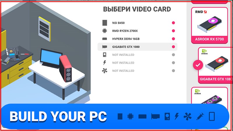 PC Creator - PC Building Simulator | Game mô phỏng lắp ráp máy tính