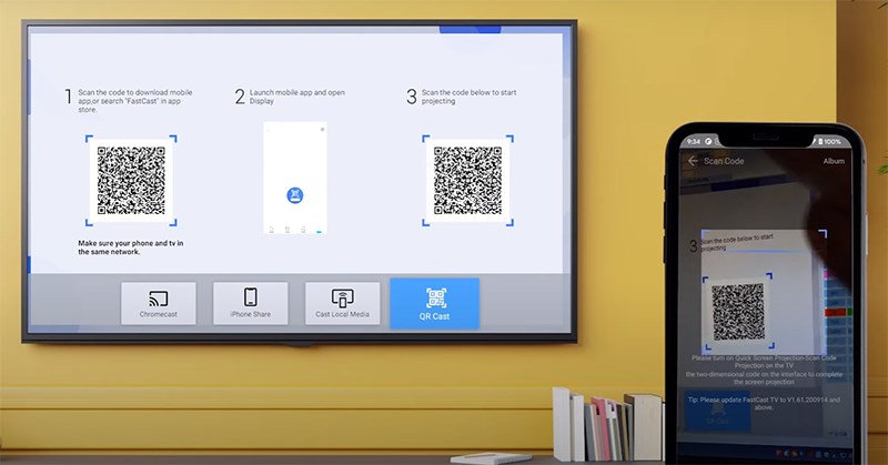 FastCast: Ứng dụng trình chiếu màn hình điện thoại lên Smart TV