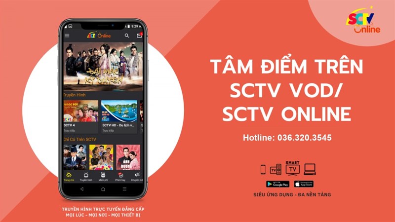 Tải SCTV Online - Xem TV, phim, show truyền hình cùng SCTV