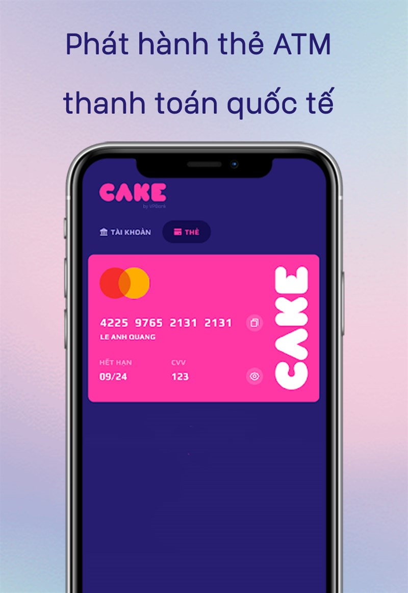 Ứng dụng CAKE - Digital Banking: Ngân hàng số miễn phí trọn đời