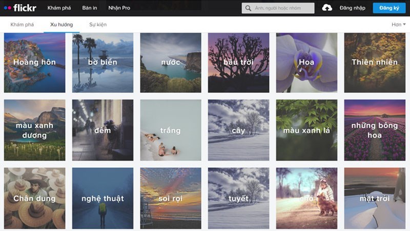Flickr - Ứng dụng tìm kiếm và lưu trữ hình ảnh chuyên nghiệp