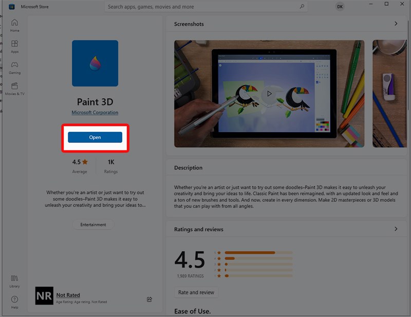 Tải Paint 3D: Phần mềm vẽ tranh 3D miễn phí