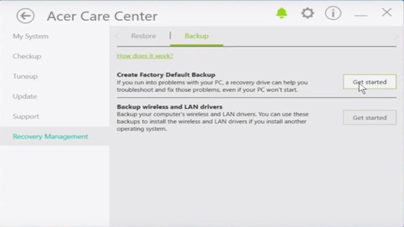 Acer Care Center - Công cụ kiểm tra, chăm sóc sức khỏe laptop Acer ...
