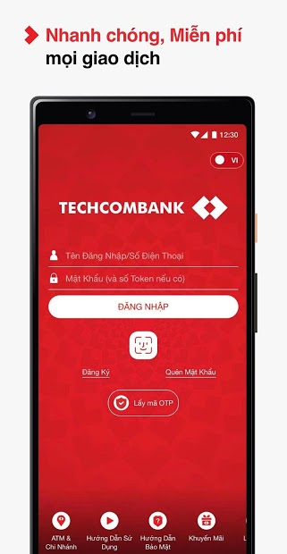 F@st Mobile - Ứng dụng của ngân hàng Techcombank