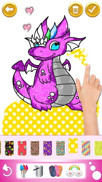 Ứng dụng Glitter Colorin: Sách tô màu phụ kiện và dụng cụ làm đẹp cho ...