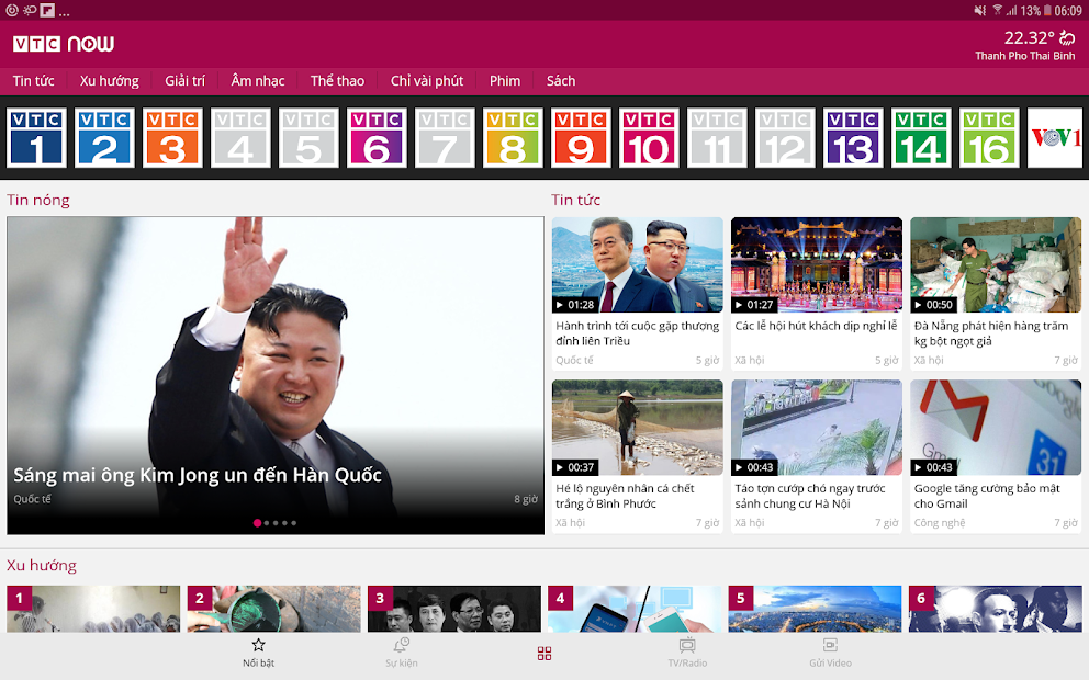 Ứng dụng VTC NOW: Ứng dụng xem truyền hình VTC1, VTC2,... | Link tải ...
