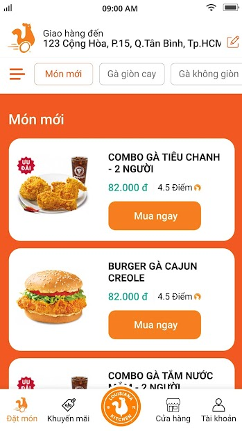 Ứng dụng Gà rán Popeyes - Đặt Gà rán Popeyes tại nhà | Link tải free ...