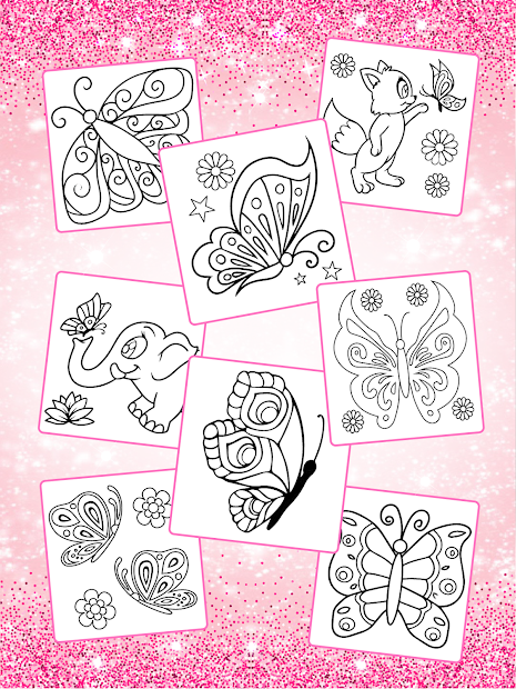 Glitter Butterfly Coloring - Learn Colors for kids: Cùng học tô màu lấp ...