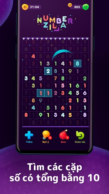 Tải game Numberzilla - Câu đố số | Hướng dẫn cách chơi