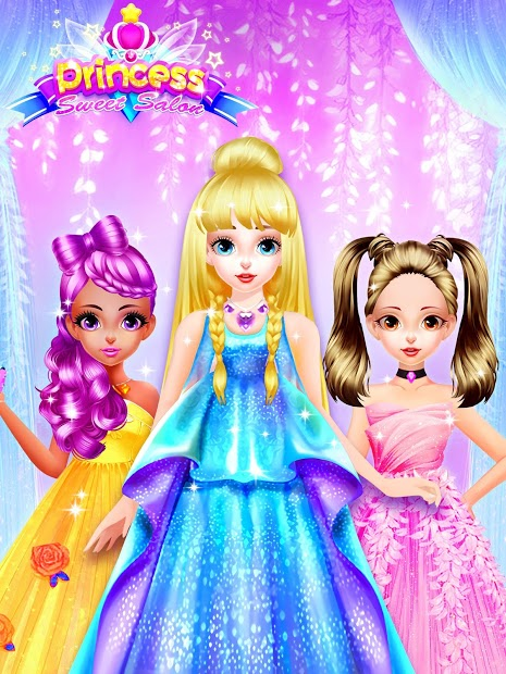 Princess Dress up Games - Fashion Salon: Làm tóc, trang điểm công chúa