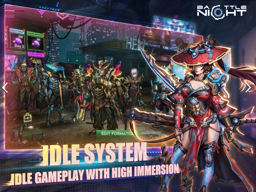 Tải Battle Night: Cyber Squad-Idle RPG - Game chiến thuật