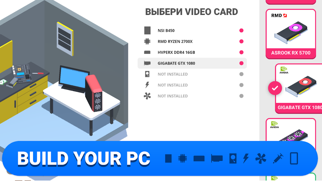 PC Creator - PC Building Simulator | Game mô phỏng lắp ráp máy tính