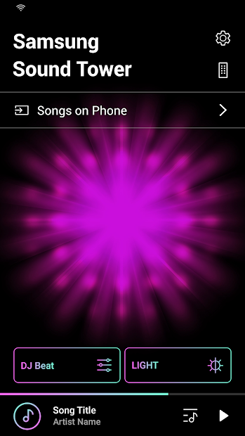 Samsung Sound Tower (Giga Party Audio): Điều khiển dàn âm thanh Samsung