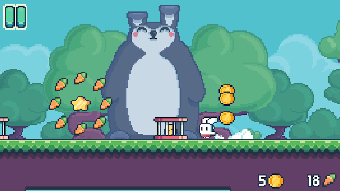 Yeah Bunny 2 - Giải cứu đàn gà con | Game pixel đi cảnh thú vị