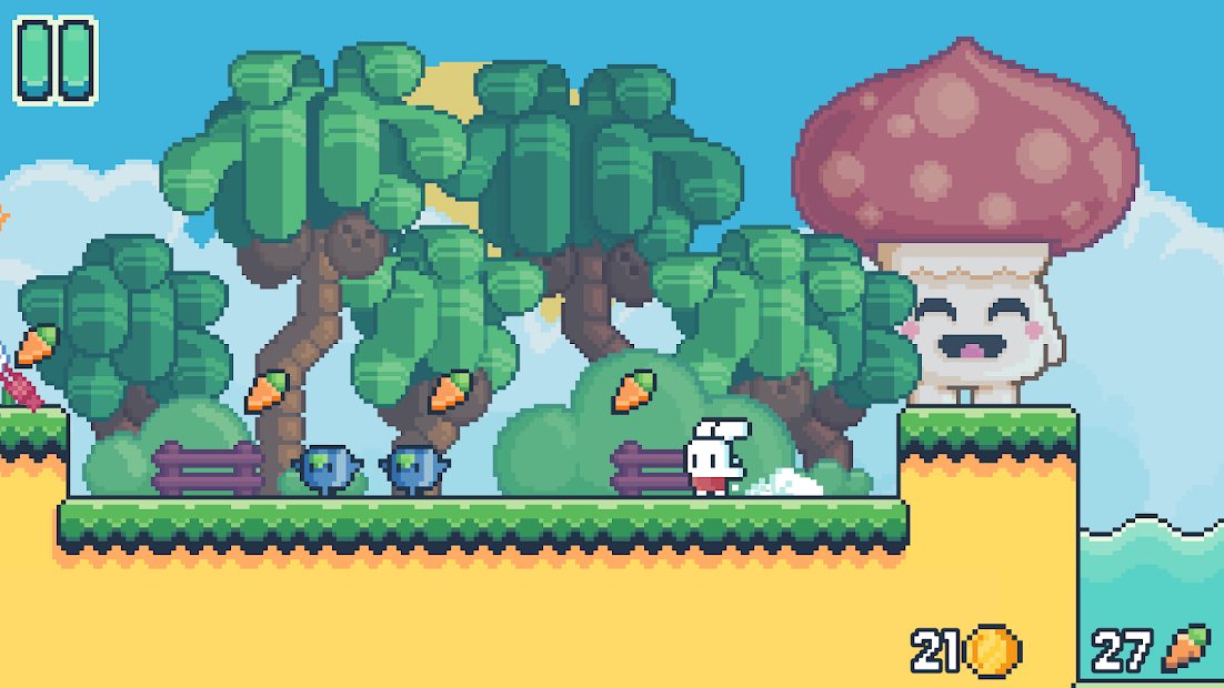 Yeah Bunny 2 - Giải cứu đàn gà con | Game pixel đi cảnh thú vị