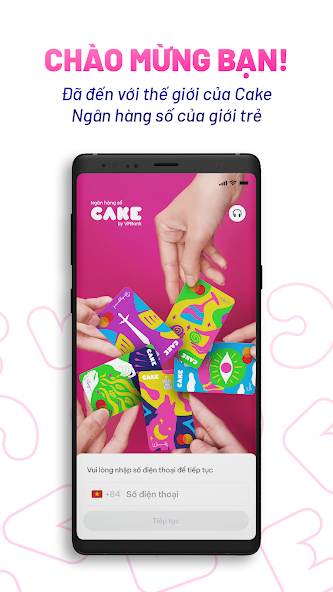 Ứng dụng CAKE - Digital Banking: Ngân hàng số miễn phí trọn đời