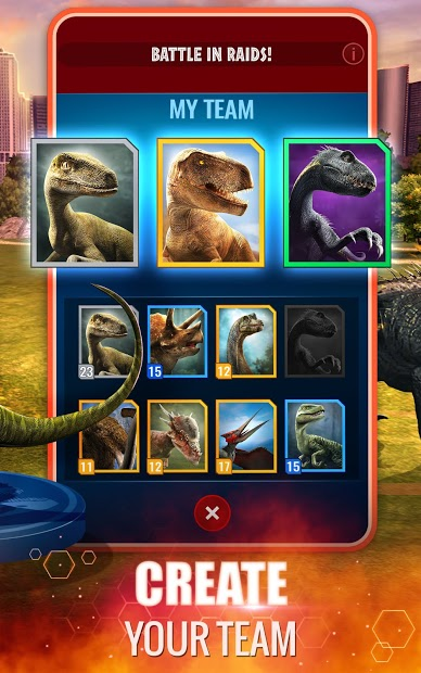Tải Jurassic World Alive - Game bắt khủng long