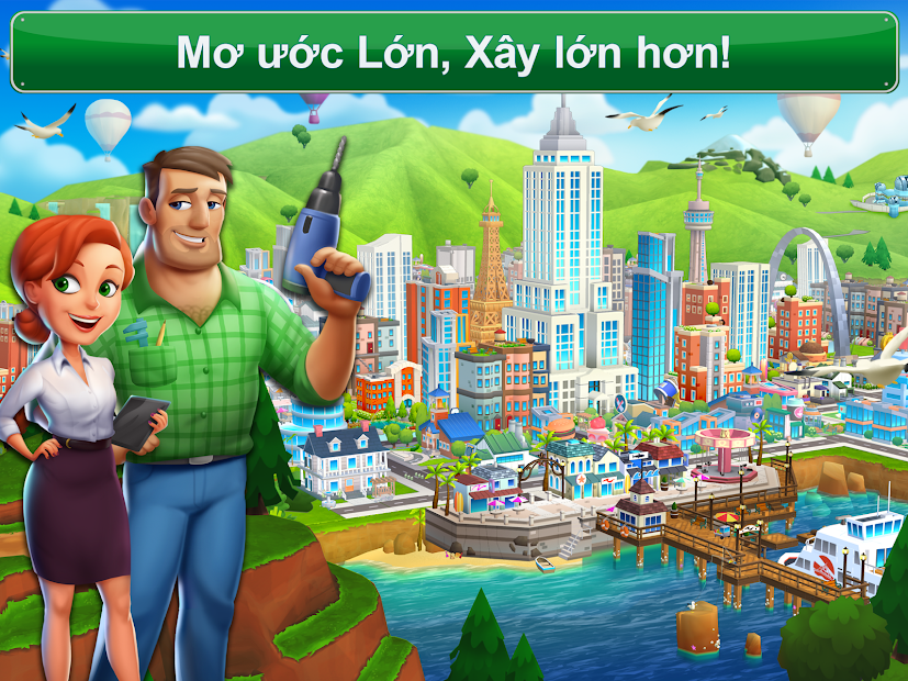 Tải Dream City - Xây dựng thành phố Metropolis trong mơ của riêng bạn