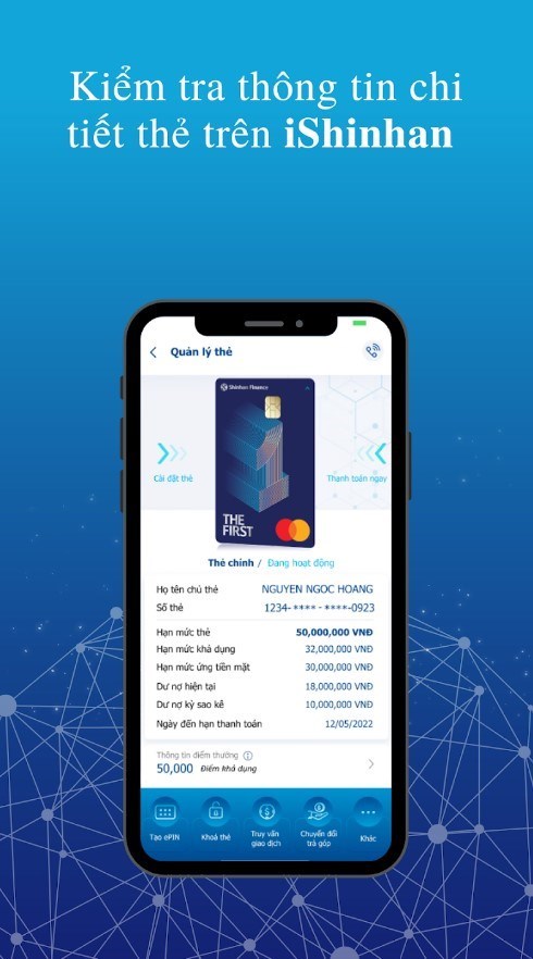 iShinhan - Ứng dụng cung cấp dịch vụ tài chính, theo dõi hồ sơ vay